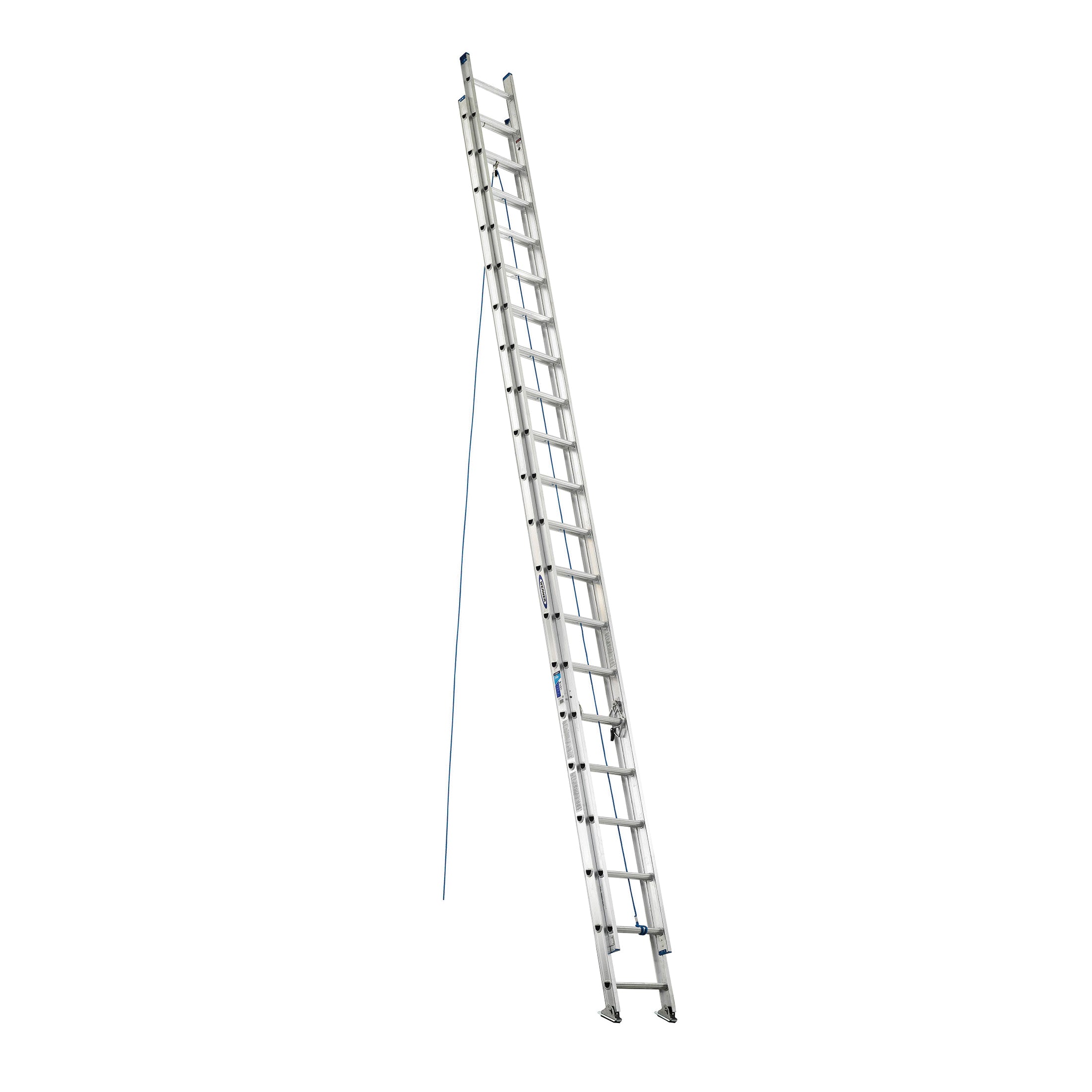 WERNER® D1340-2 Multi-Section D-Rung Extension Ladder, 250 lb Load, Al ...